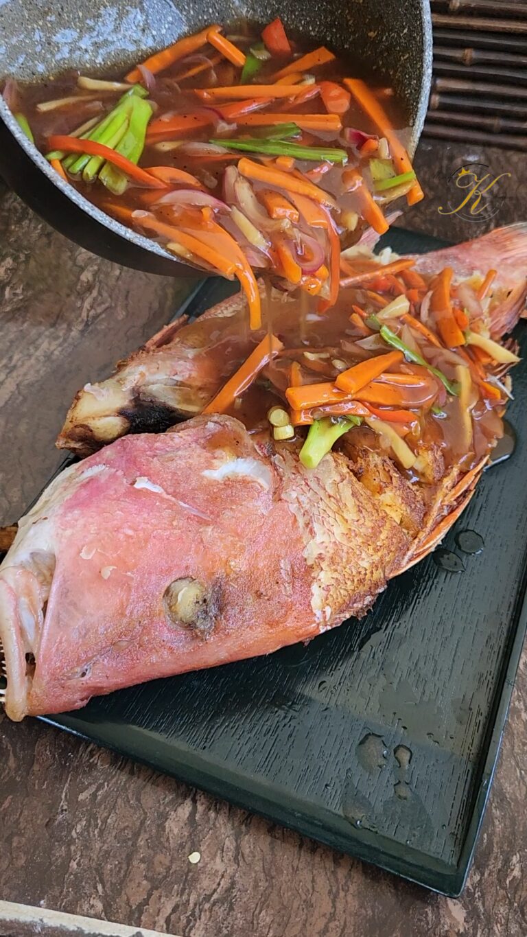 Sweet and Sour Lapu-Lapu - Mommy K Recipes